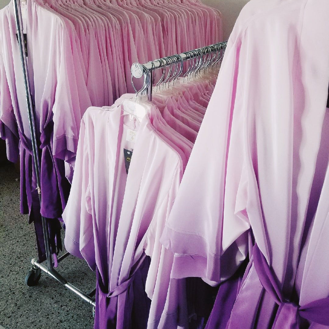 Tatcha and Helena Quinn Ombre Silk Robe